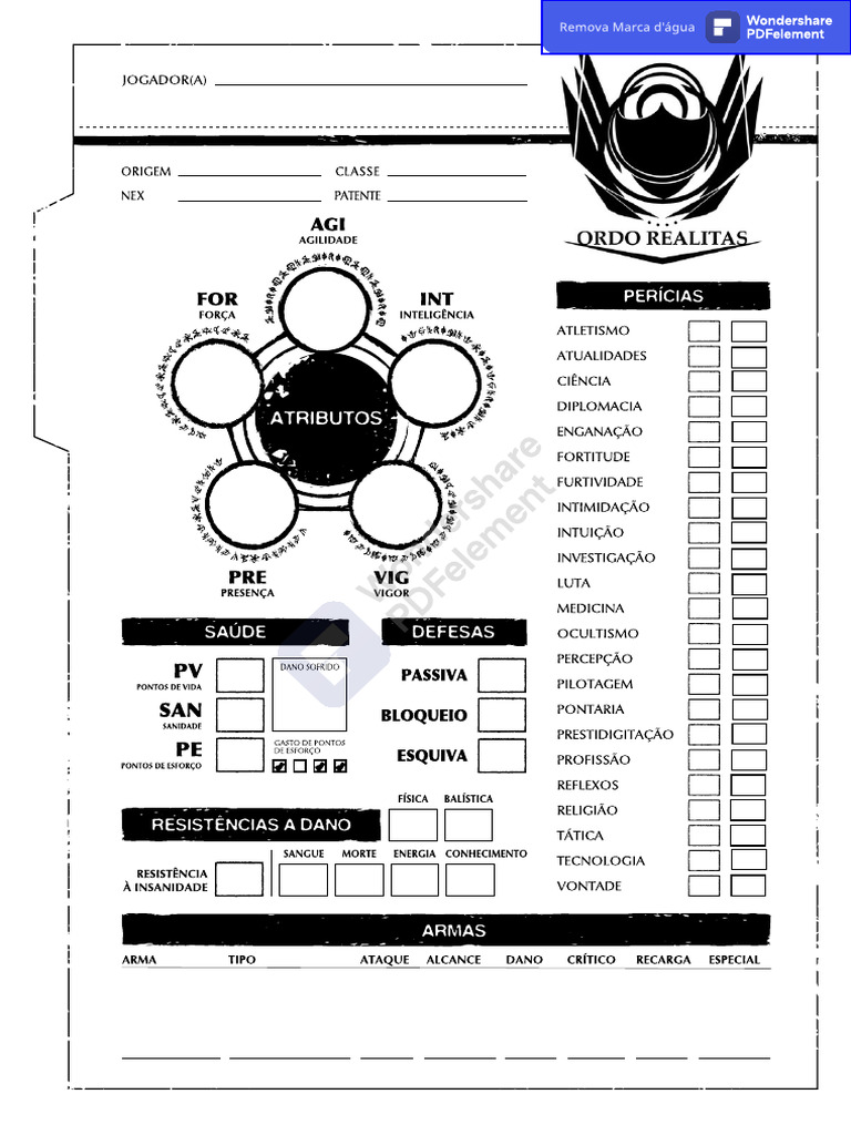 Ficha Do Kaito | PDF