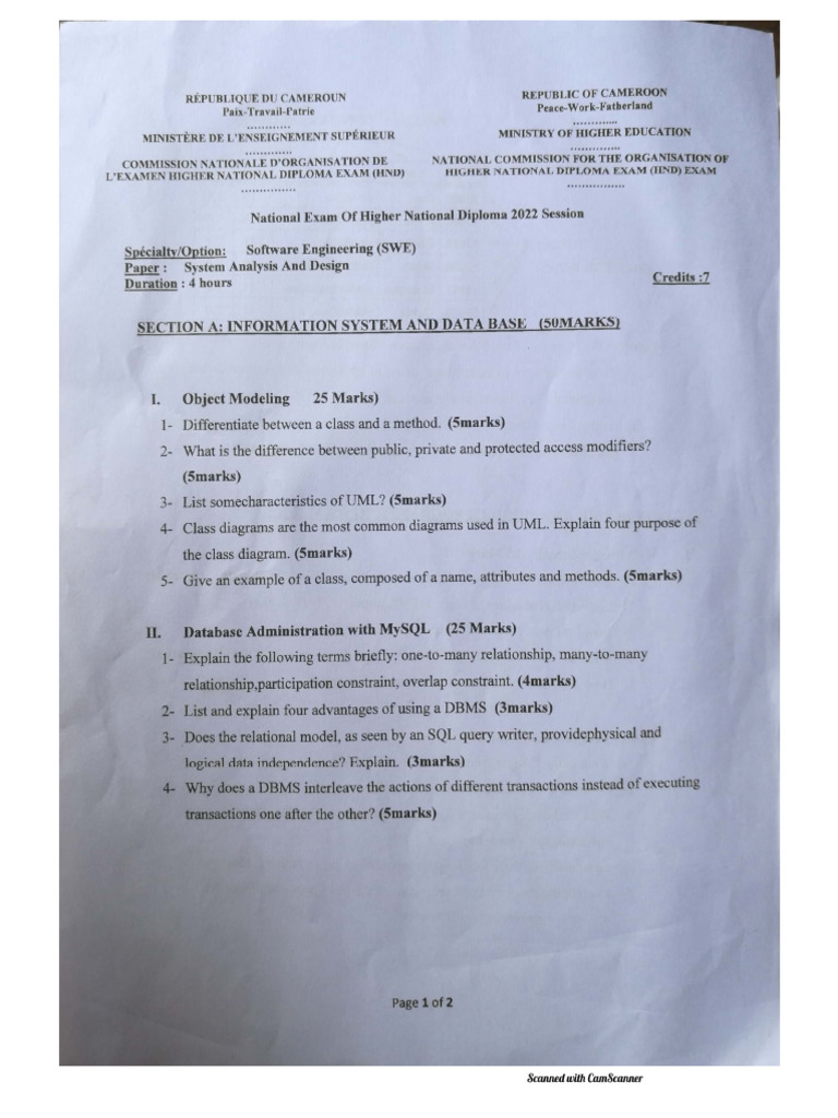 HND 2022 System Analysis and Design | PDF