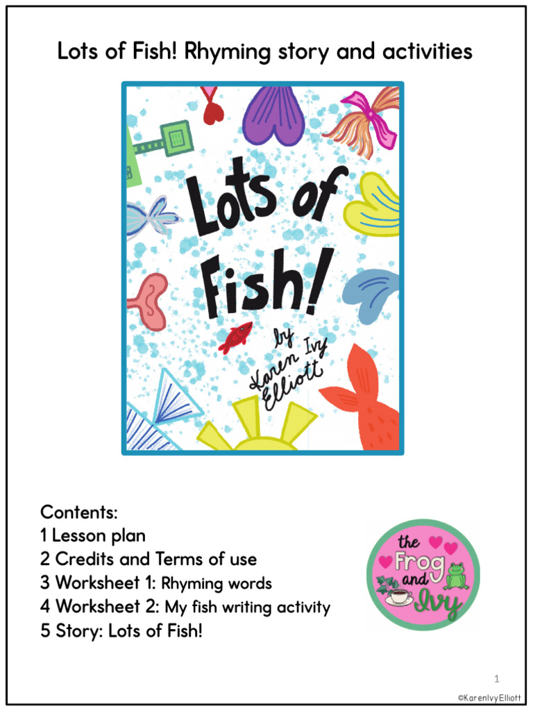 Lots of Fish! Rhyming Story and Activities | PDF
