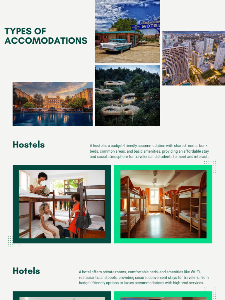 Types of Travel Accommodations | PDF