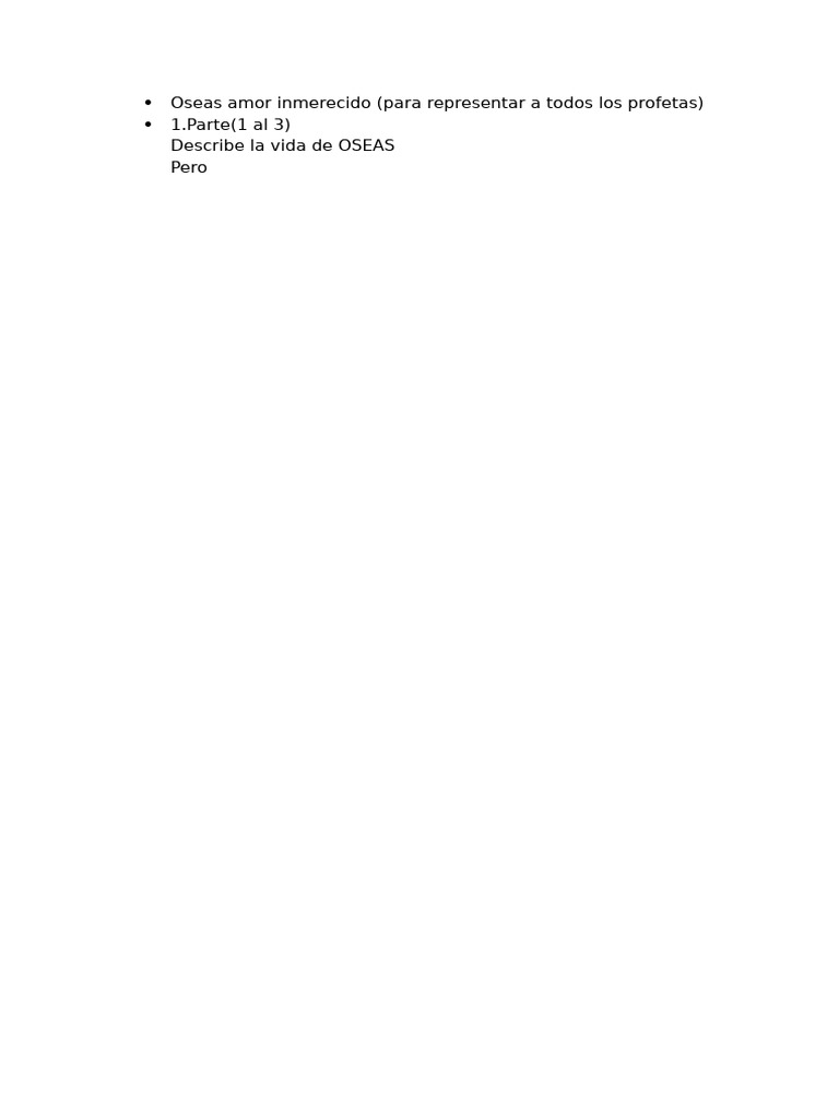 Oseas Uj Amor Inmerecido | PDF