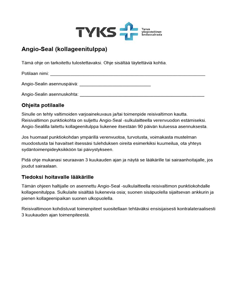 Angio - Seal | PDF