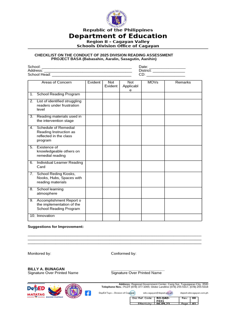 Project BASA Monitoring Tool | PDF | Human Communication | Behavior ...