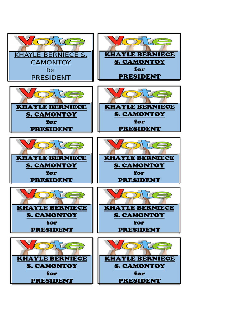 Voting Paraphernalia | PDF