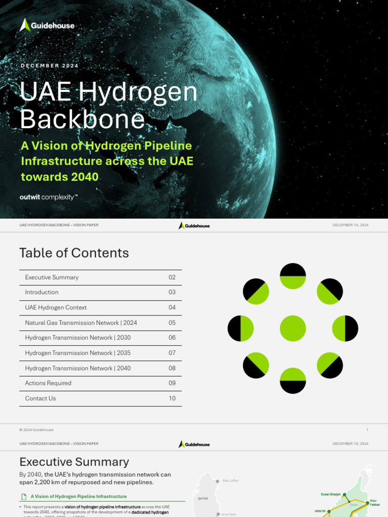 UAE Hydrogen Backbone - Vision Paper | PDF | United Arab Emirates ...