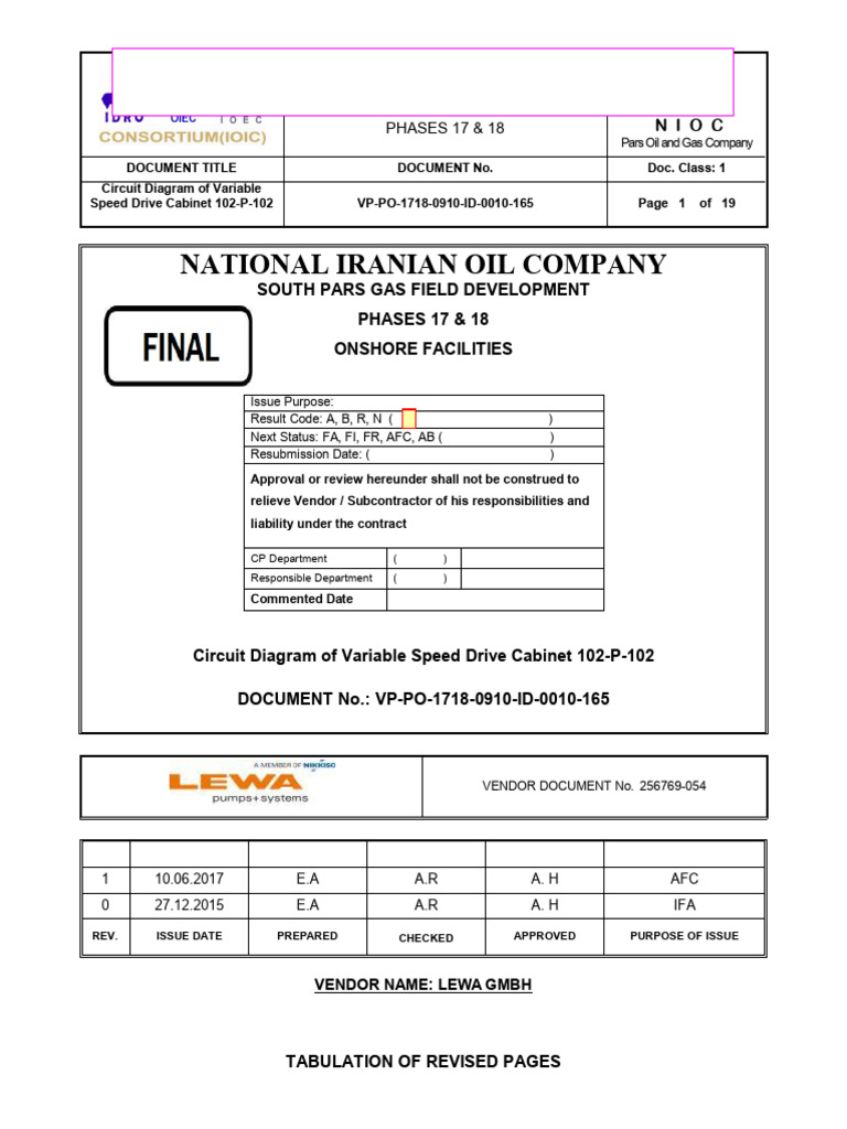 MRU102-VFD DRAWING Rev | PDF | Electric Power | Electricity