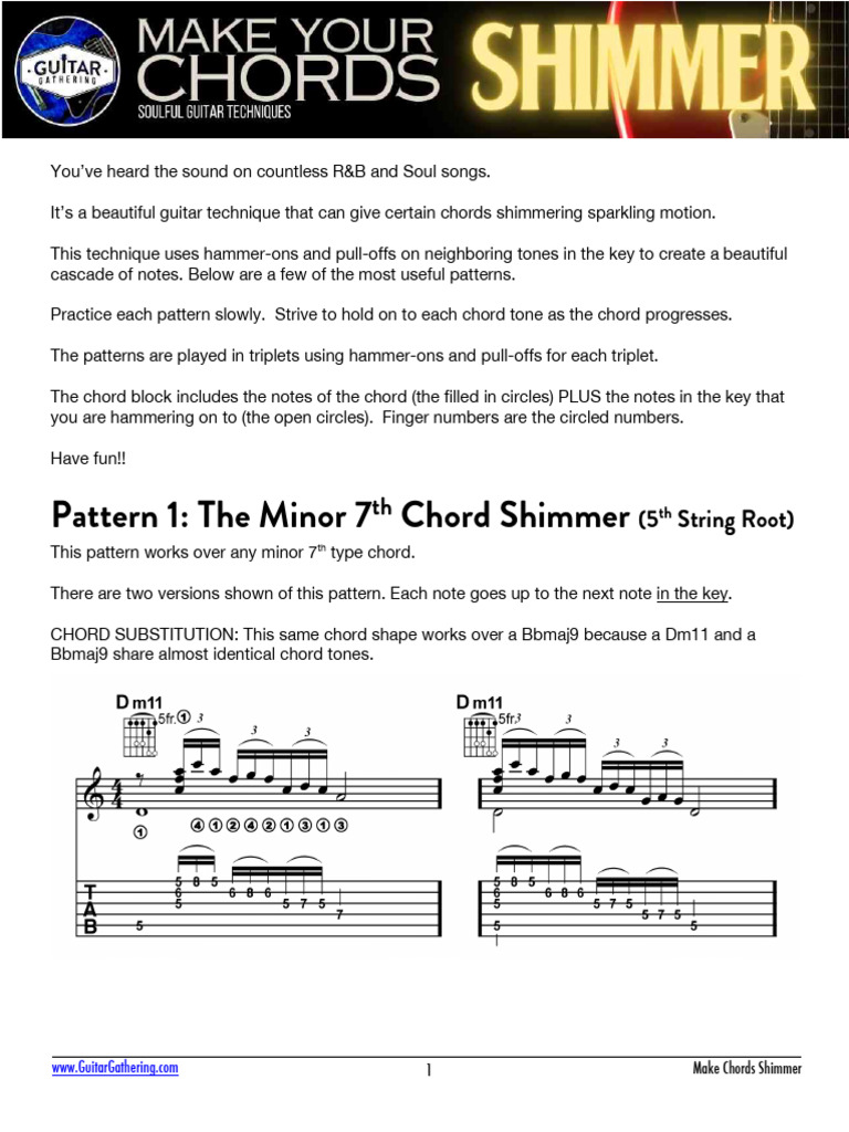 Make Your Chords Shimmer | PDF