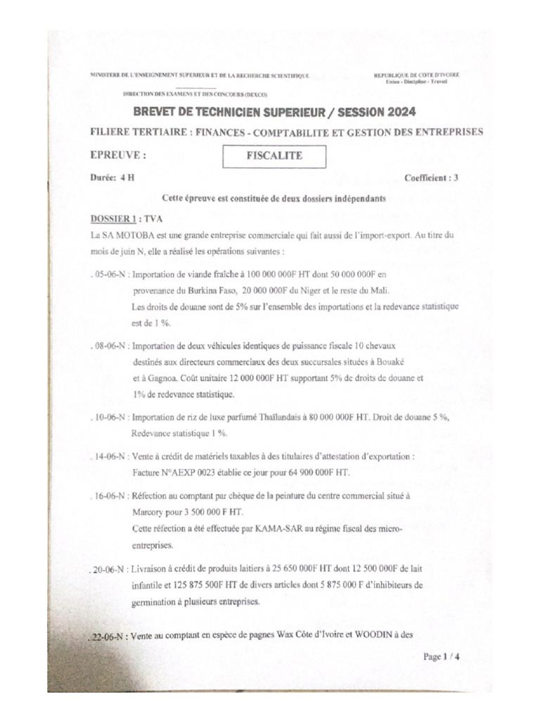 Ministere de l'Enseignement Superieur Et de La Recherche Scientifique | PDF