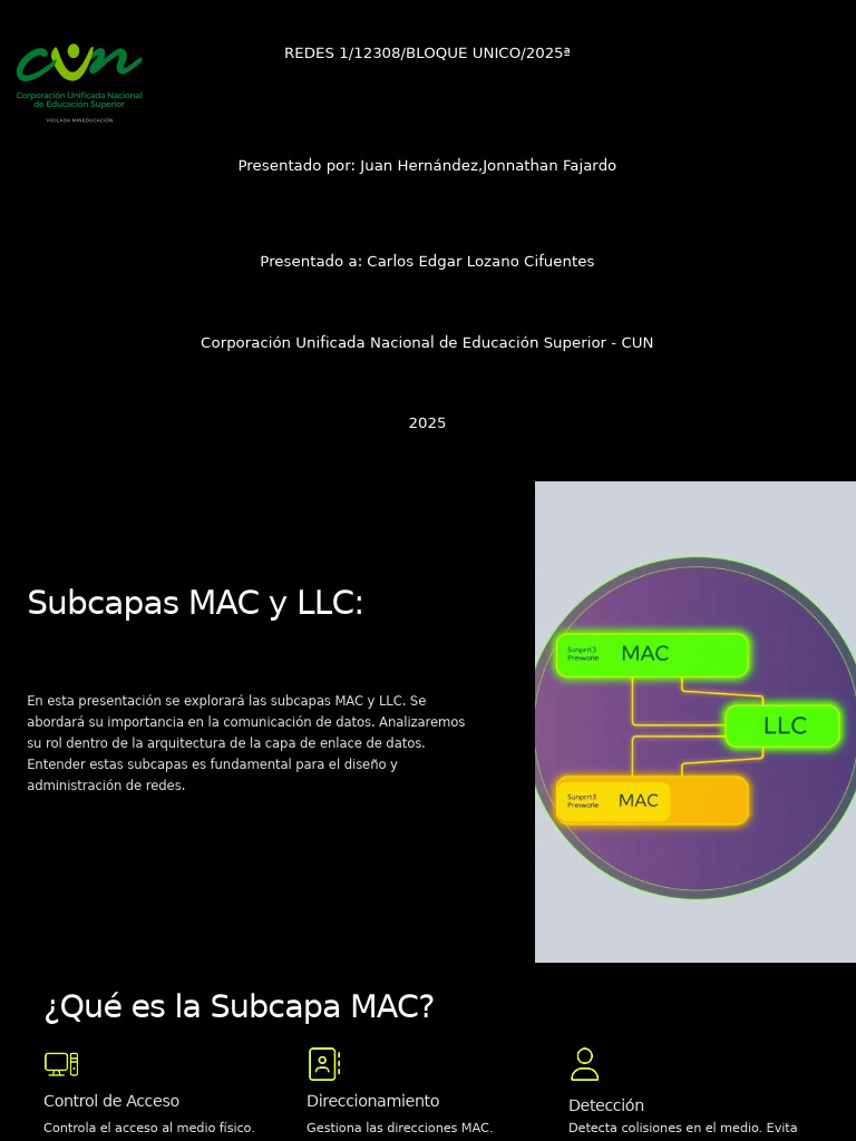 Subcapas MAC y LLC | PDF | Protocolos de internet | Estándares de internet