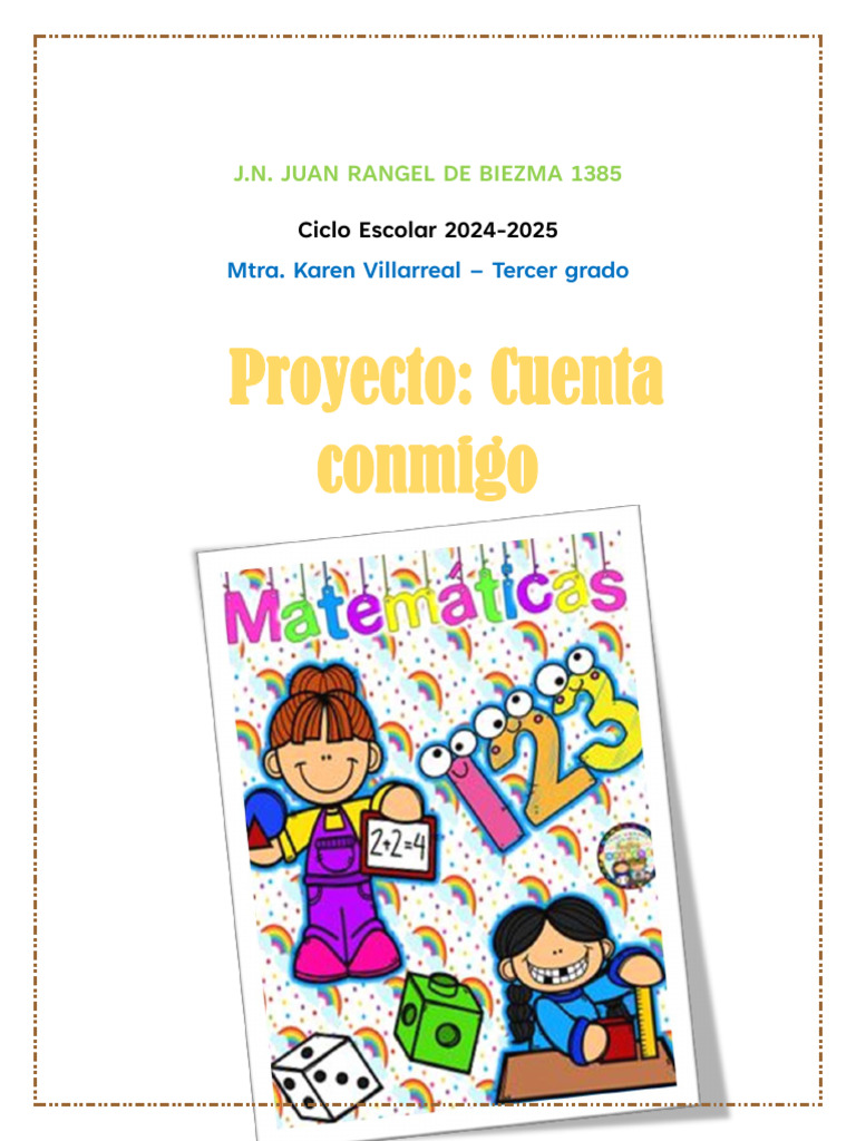 Proyecto Cuenta Conmigo | PDF | Maestros | Pensamiento