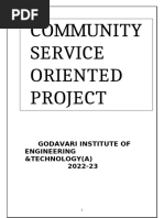 Community Service Project Guidelines | PDF | Disciplines | Community