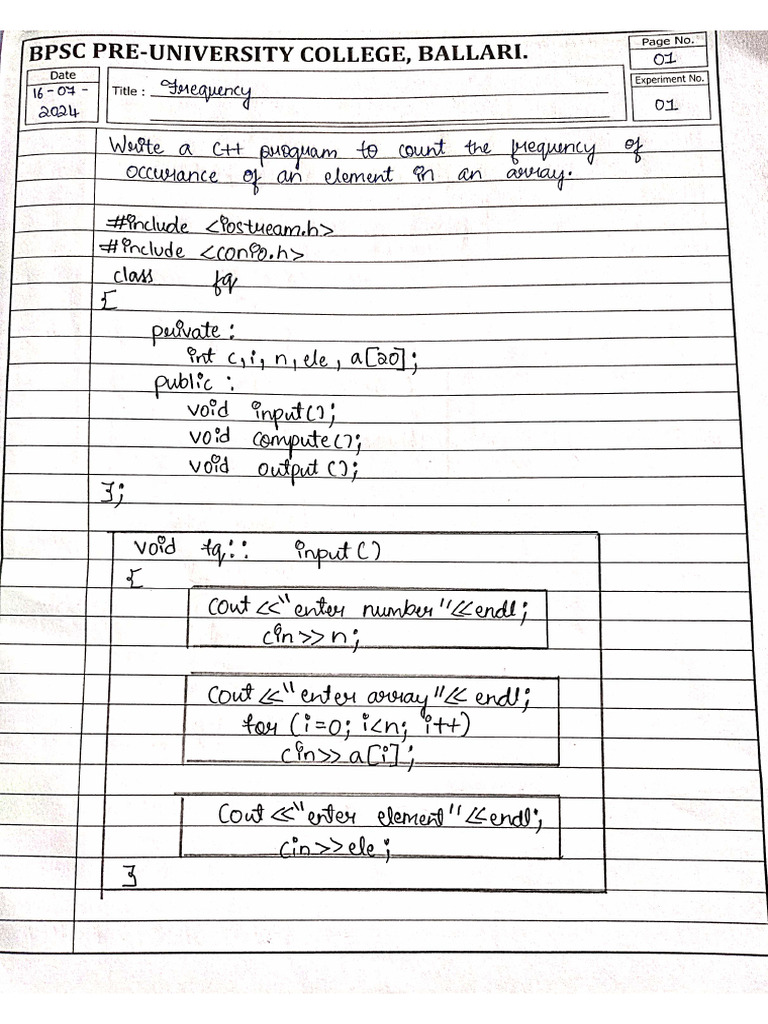 Cs second puc programs | PDF