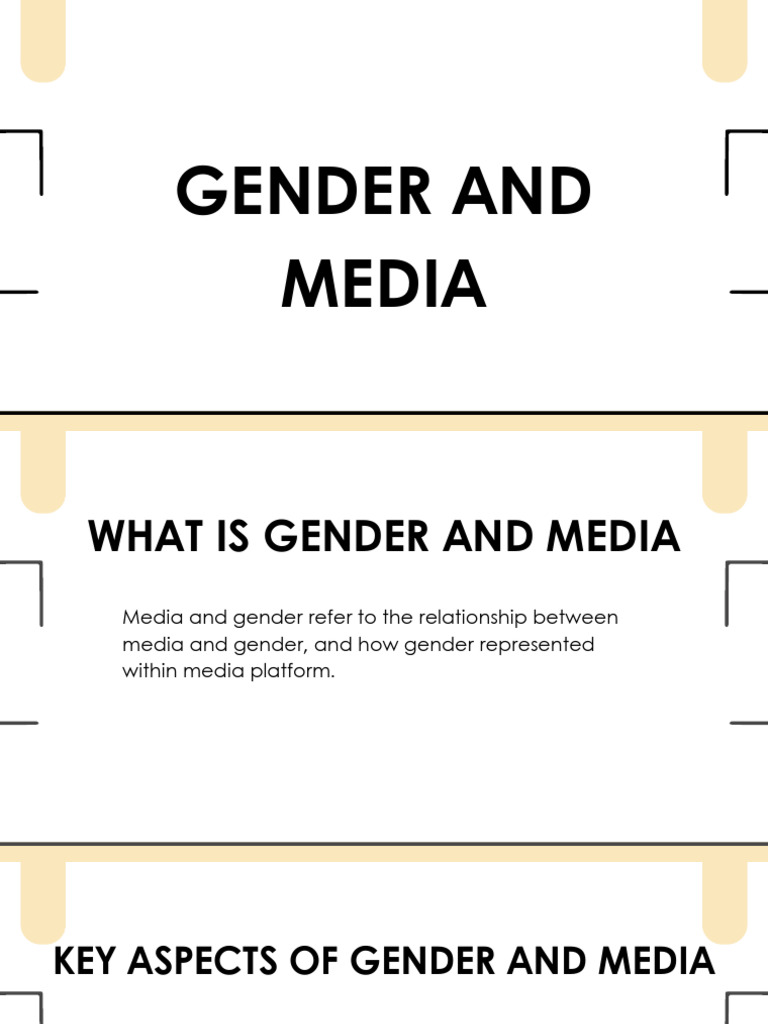 Gender and Media | PDF