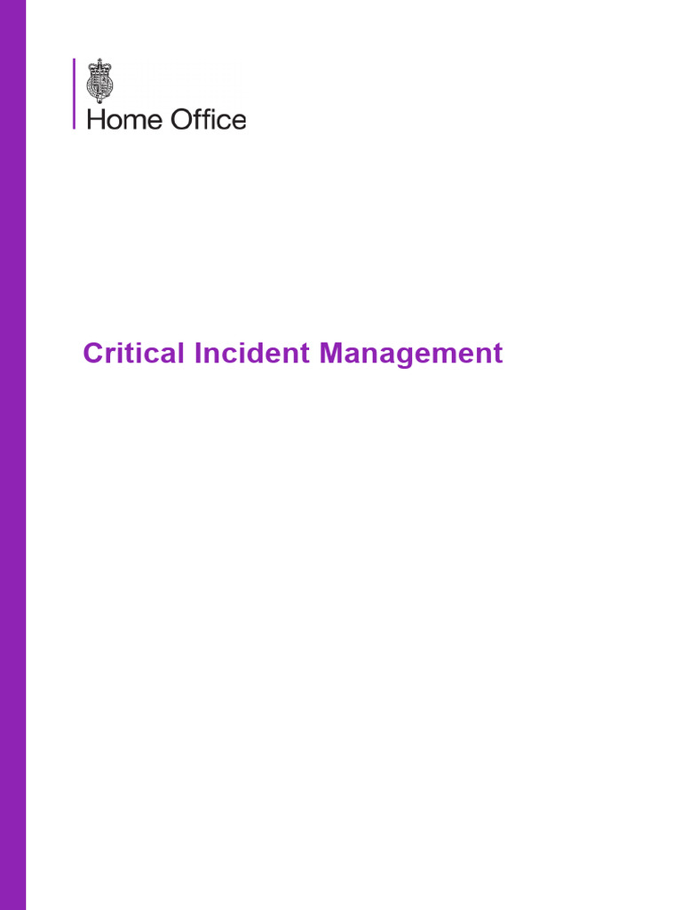 B1 ERM Tương Đương Critical Incident Management | PDF | Emergency | Emergency Management