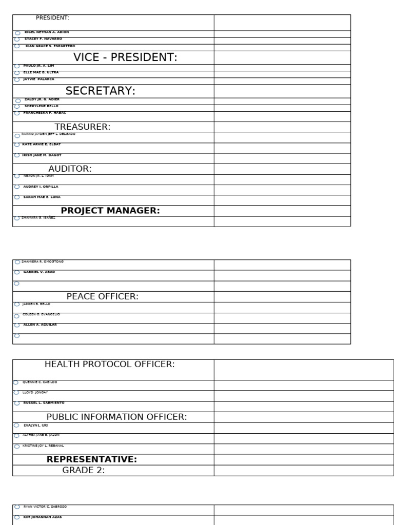 Tally Sheet | PDF