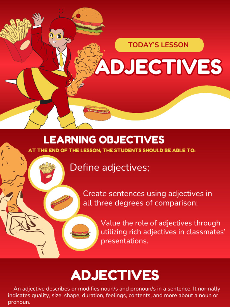 Understanding Adjectives and Comparisons | PDF | Adjective | Language ...