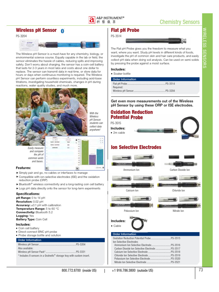 PS-3204 Wireless PH | PDF | Ph | Sensor