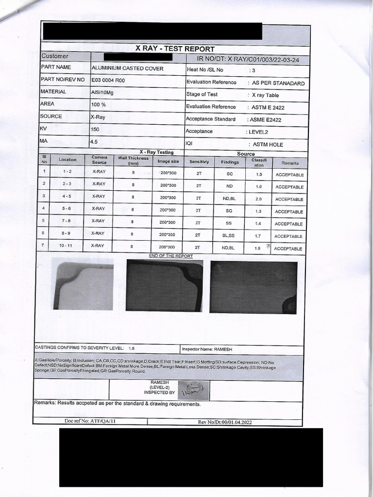 X-RAY Report-For Reference Only | PDF