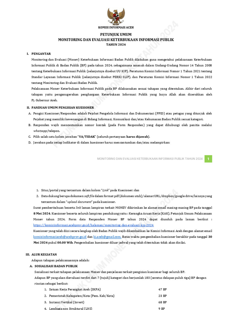 petunjuk_umum_monitoring_dan_evaluasi_kip_tahun_20241 | PDF