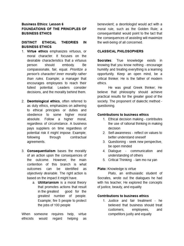 Copy-of-Business-Ethics_-Lesson-6 | PDF | Virtue
