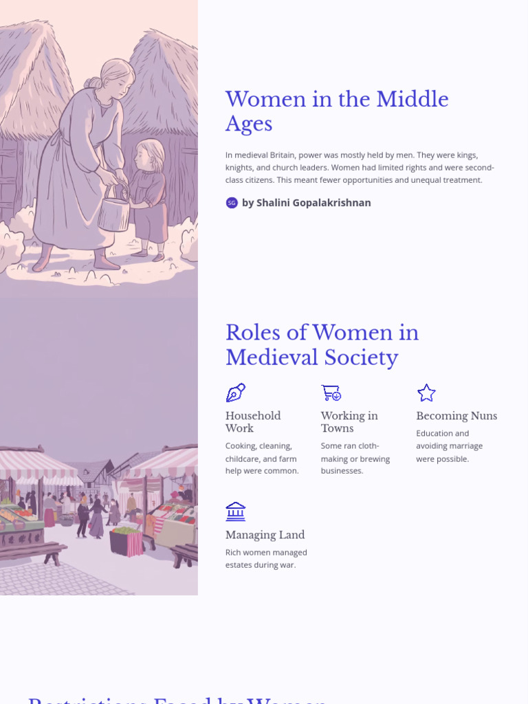 Women’s Roles in Medieval Society | PDF
