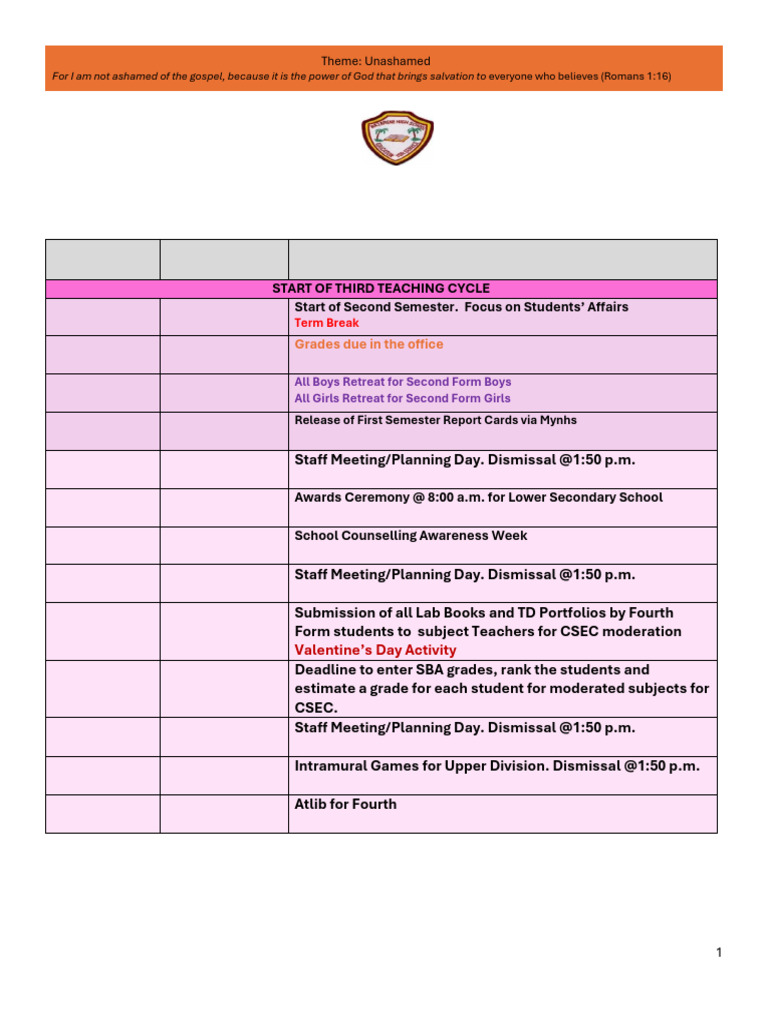SBA Grades and School Calendar 2024-2025 | PDF | Academic Term
