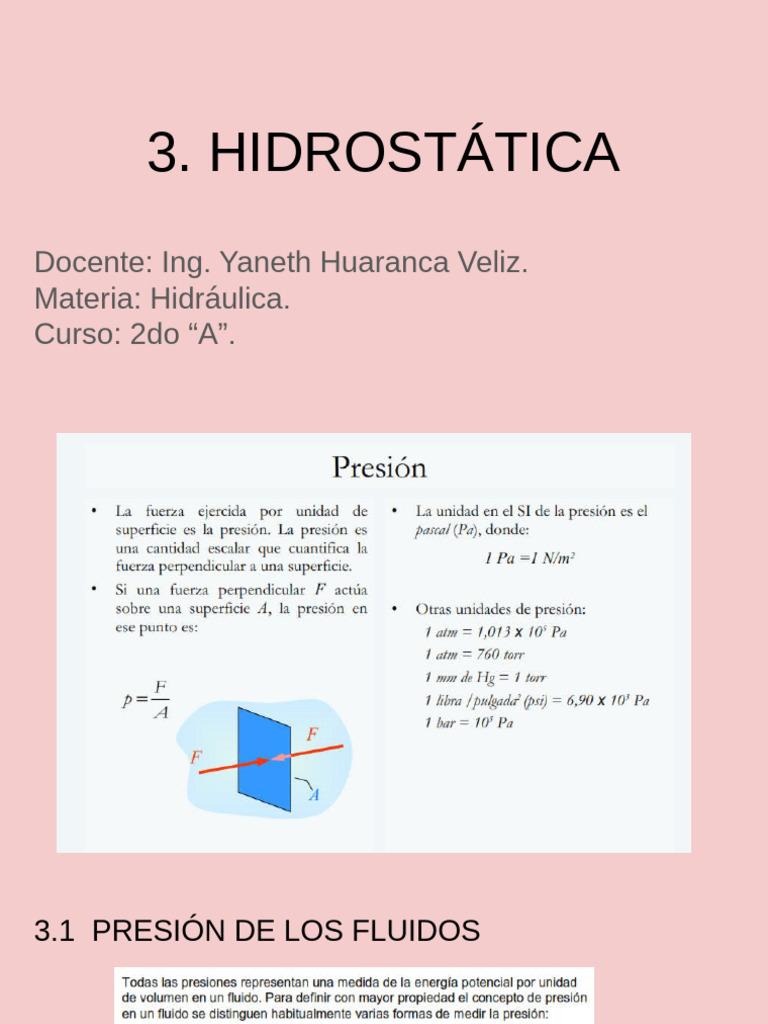 Hidrostática | PDF