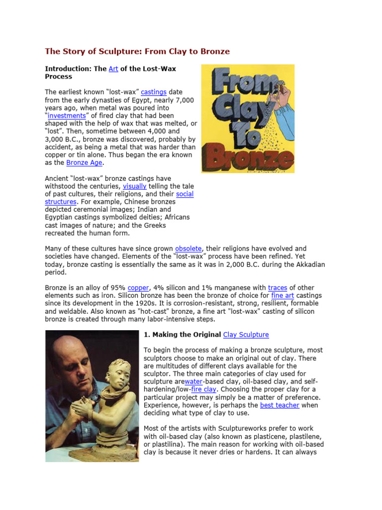The Story of Sculpture | PDF | Foundry | Building Materials