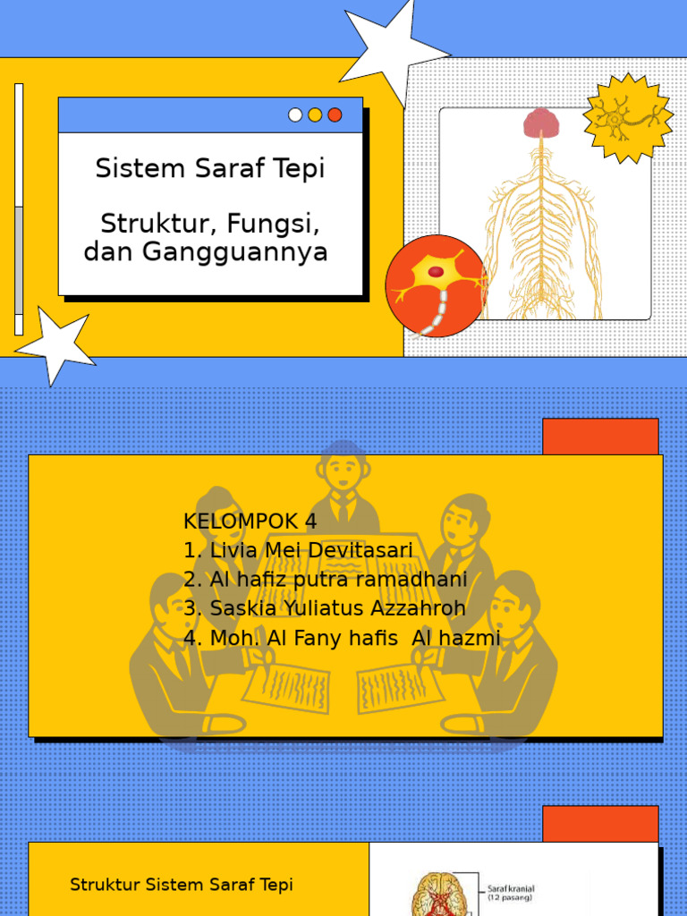 PPT KELOMPOK 4 SARAF TEPI_20250210_131143_0000 | PDF