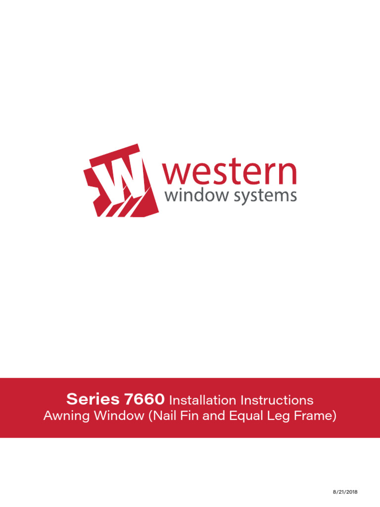 Series 7660 Awning Window | PDF | Window | Building Engineering