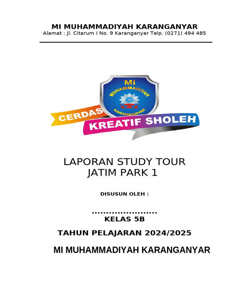 Laporan Study Tour | PDF