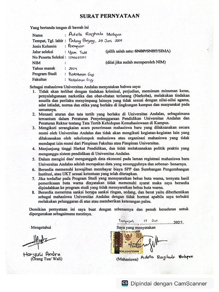 Adella Rasjihada Mushfira-Kedokteran Gig | PDF