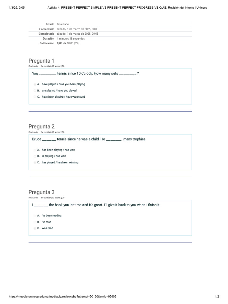 Activity 4 - PRESENT PERFECT SIMPLE VS PRESENT PERFECT PROGRESSIVE QUIZ ...