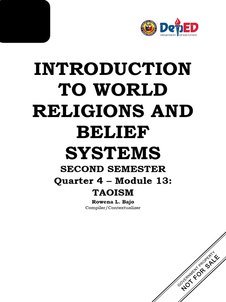 q4 m13 Taoism Student 1 | PDF | Tao | Laozi