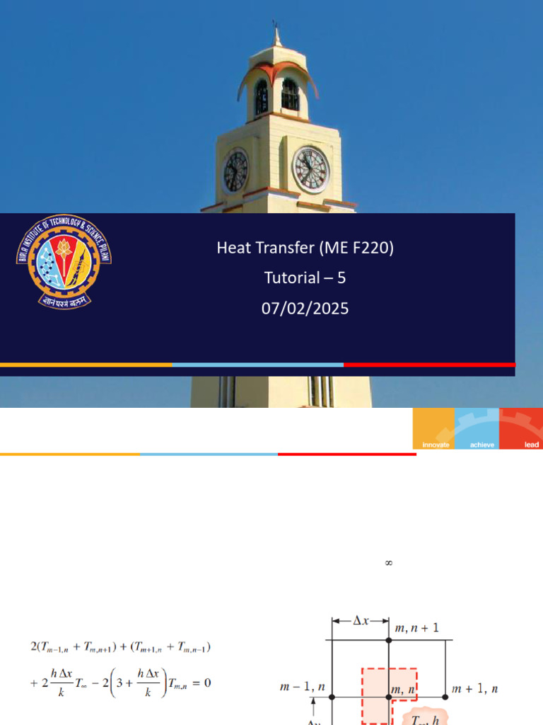 Heat transfer _Tutorial 5 | PDF