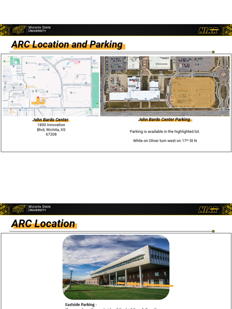 ARC Parking & Access Guide | PDF