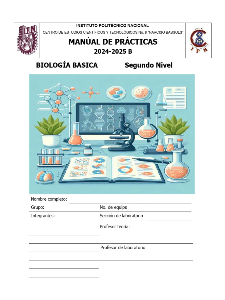 Manual de Prácticas de Biología 2024-2025 | PDF | Microscopio | Evolución