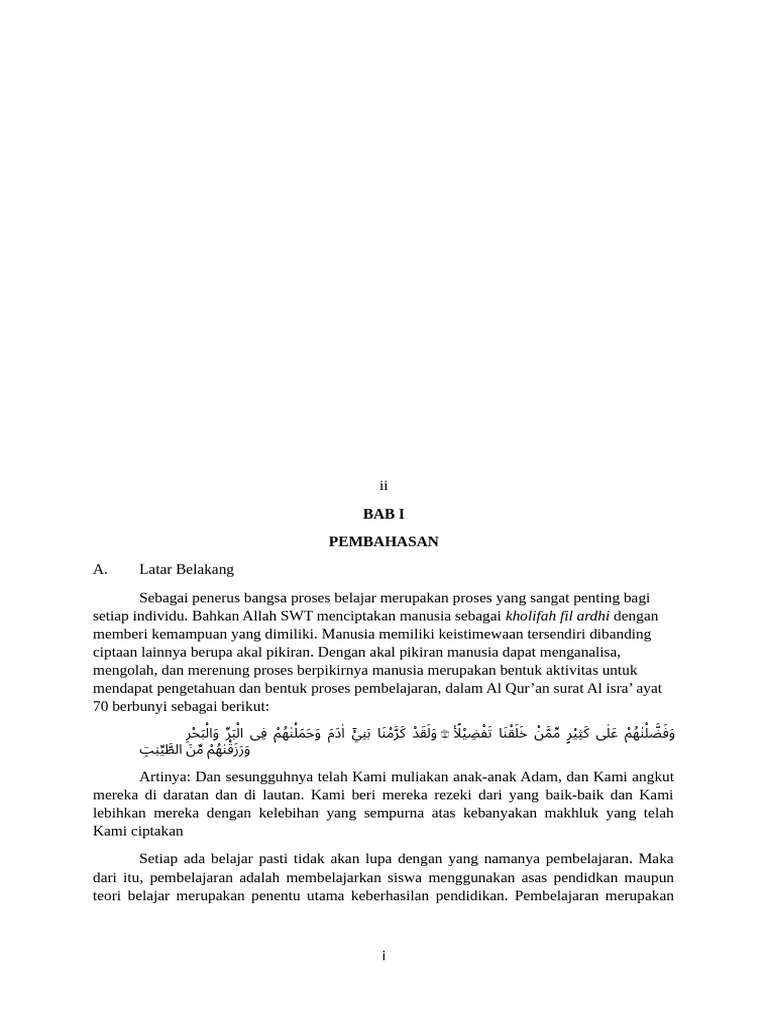 Teori dan Model Pembelajaran Efektif | PDF