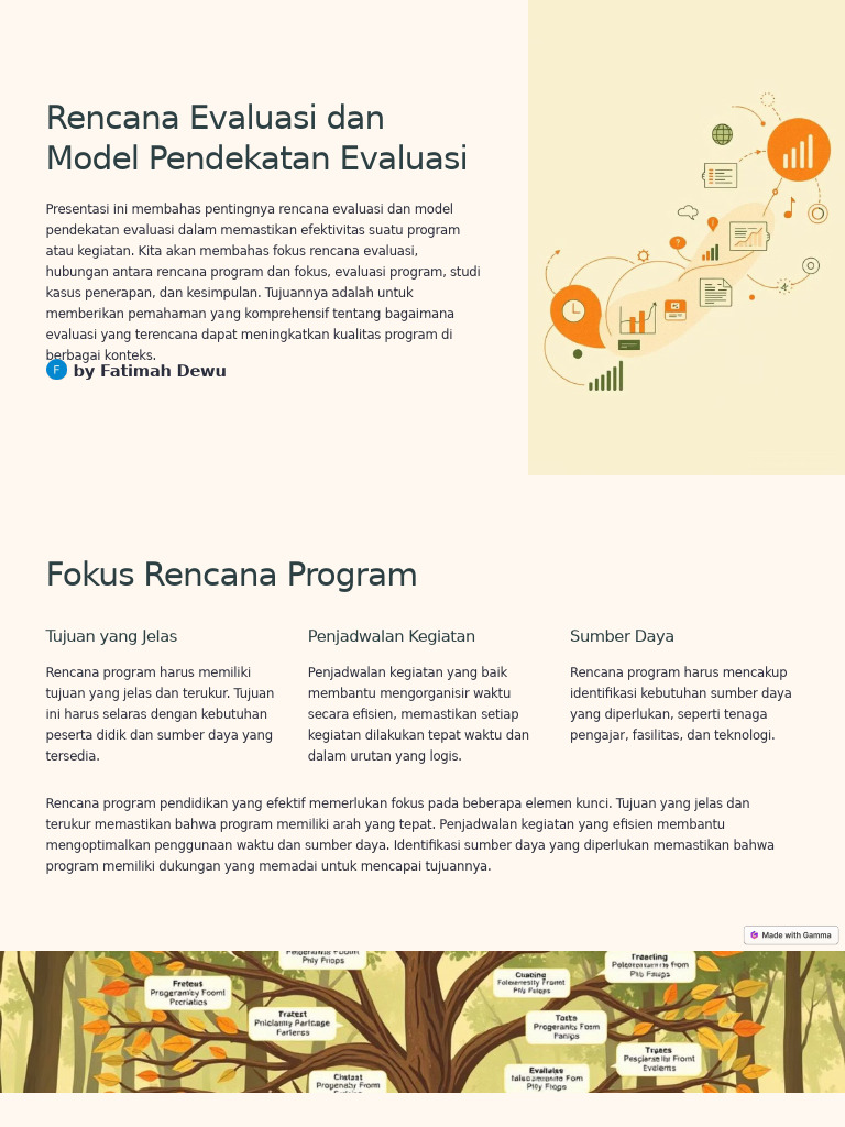 Rencana dan Model Evaluasi Program Pendidikan | PDF