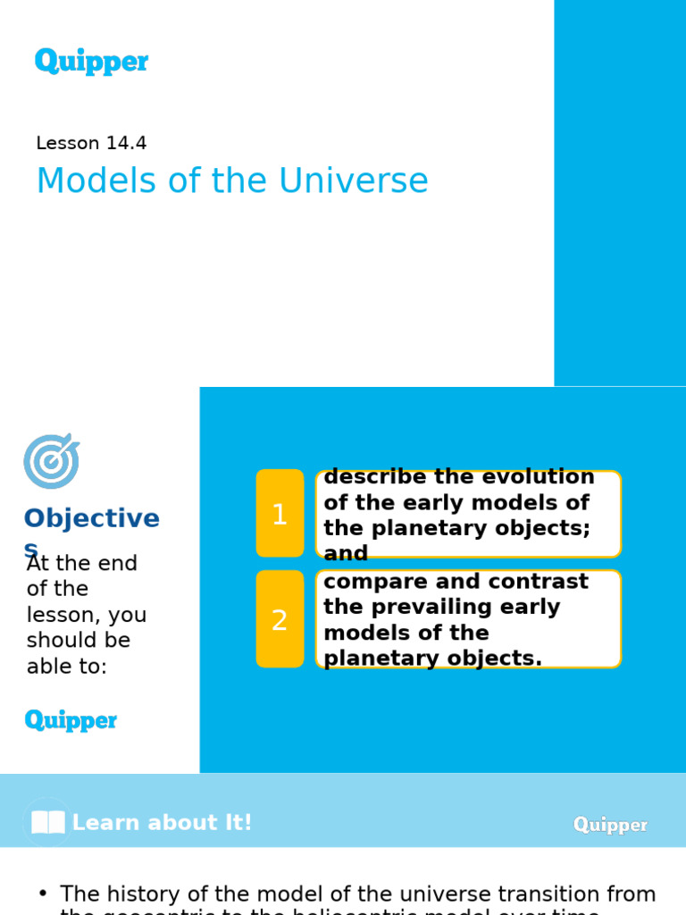 Evolution of Universe Models Explained | PDF | Heliocentrism | Universe