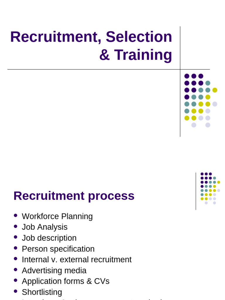 Recruitment and Selection Strategies Guide | PDF | Recruitment | Employment