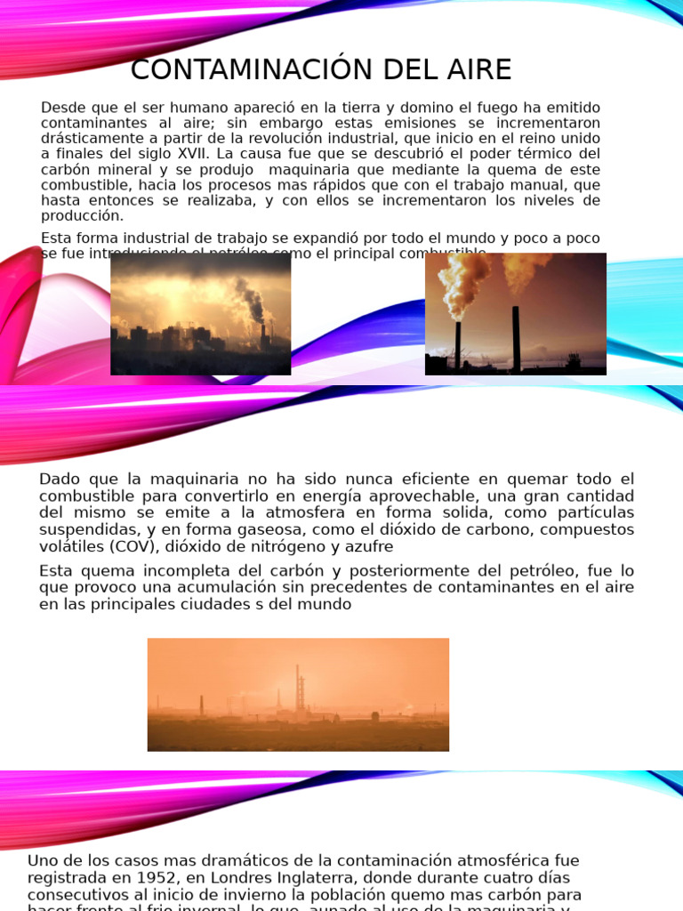 Contaminación Del Aire | PDF | Contaminación | La contaminación del aire