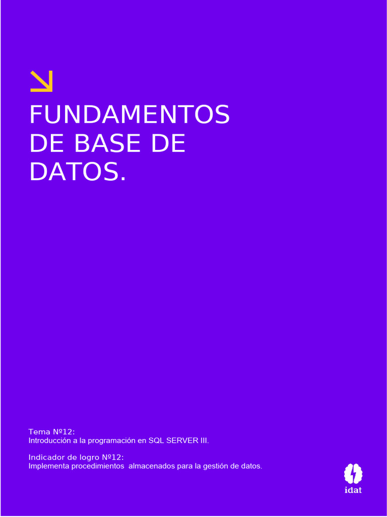 12 Guía - Fundamentos de Base de Datos | PDF | Bases de datos | Servidor SQL de Microsoft