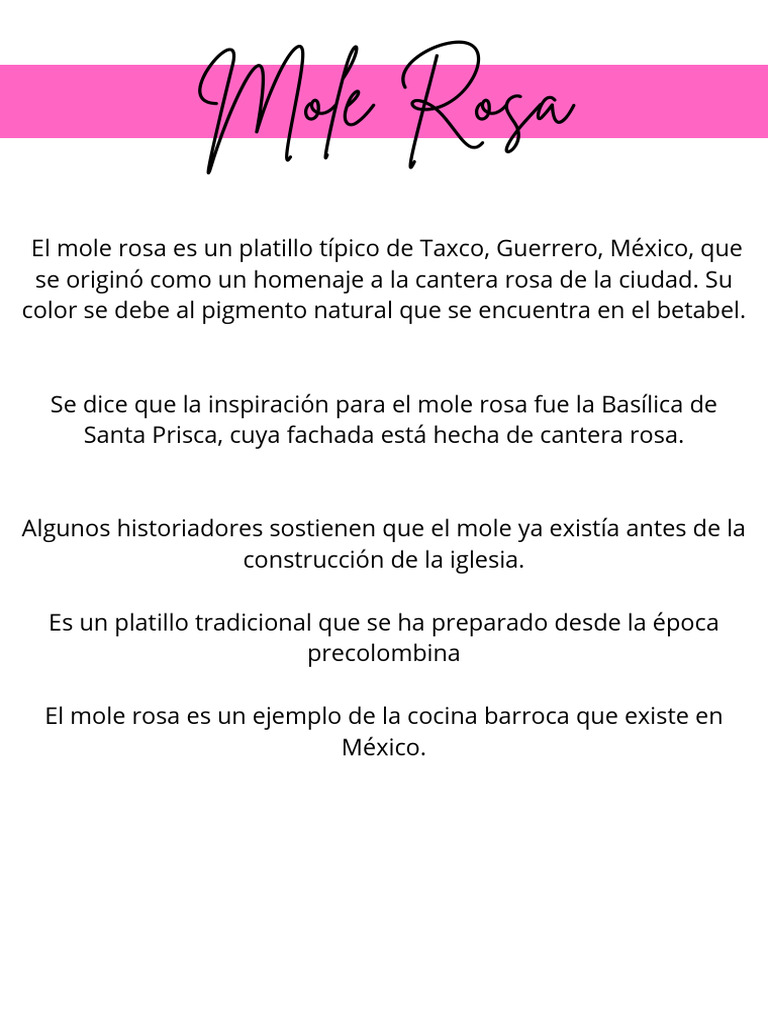 Mole Rosa | PDF