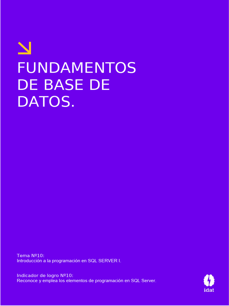 10 Guía - Fundamentos de Base de Datos | PDF | SQL | Bases de datos