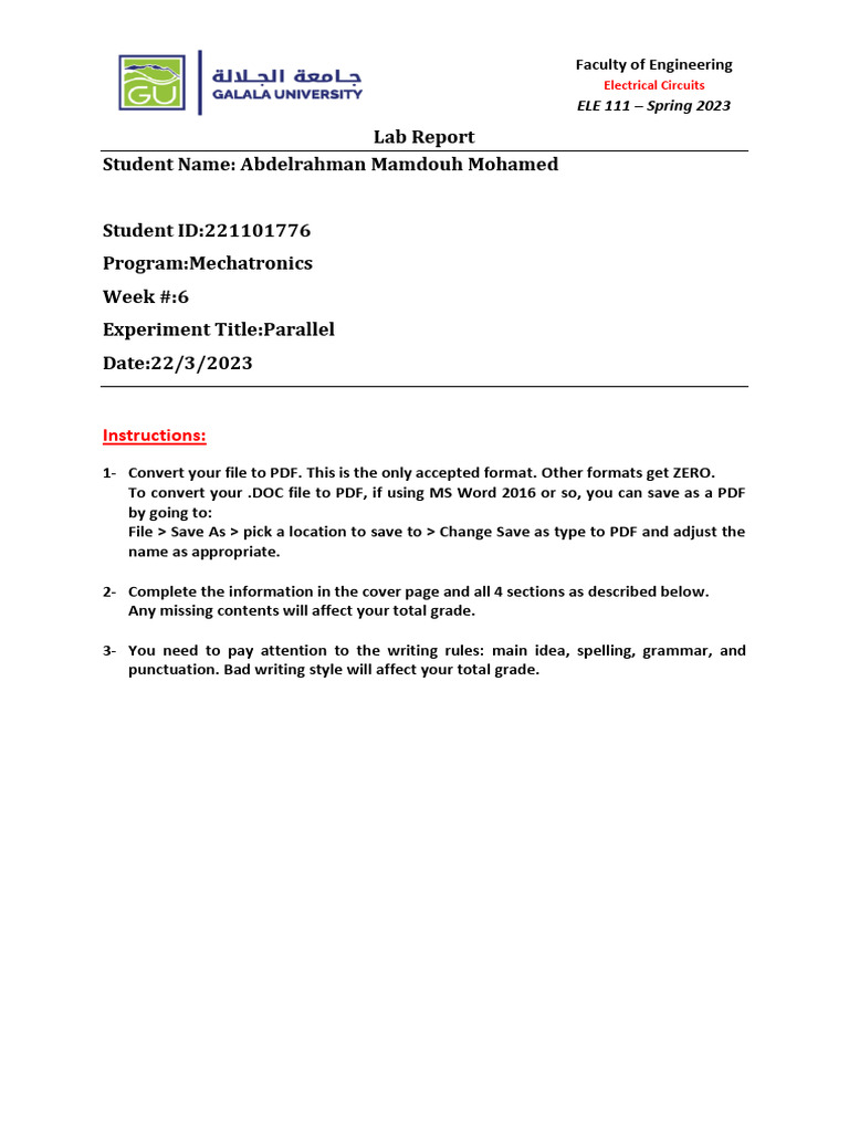 Lap Report6 | PDF