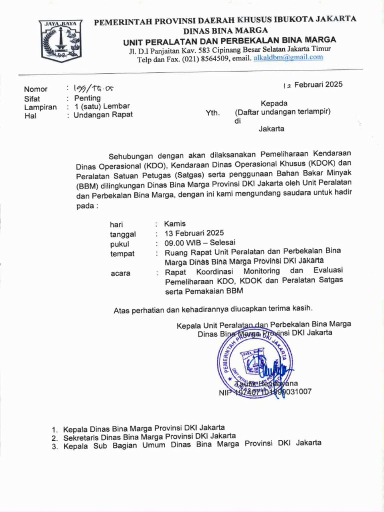 199 Und Rapat KDOKL | PDF