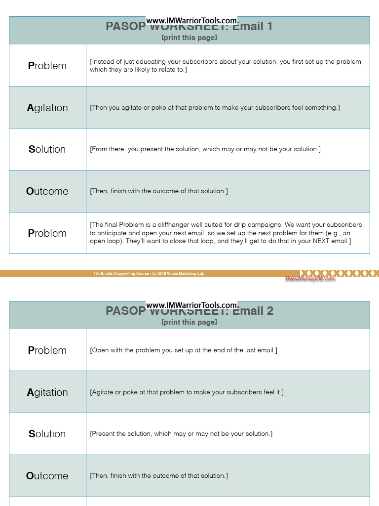 PASOP Worksheet 6 | PDF