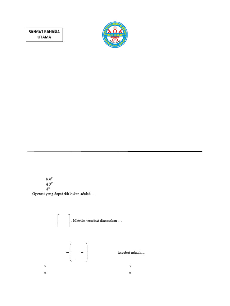 Soal MTK Kls 11 Paket C | PDF