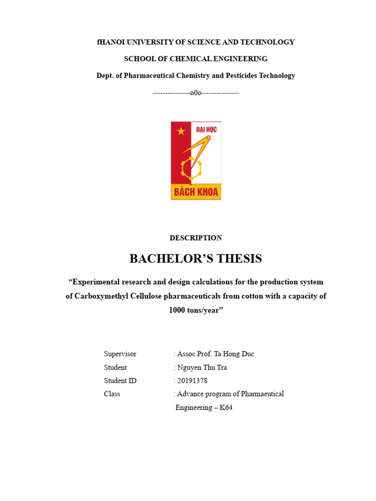 CMC Production System Design Thesis | PDF | Cotton | Agriculture